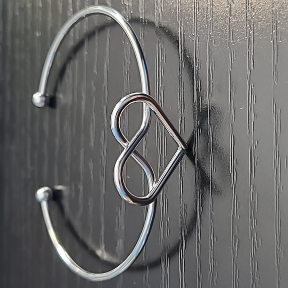 Source Unknown | Jewelry | Infinity Heart Cuff Bracelet | Poshmark